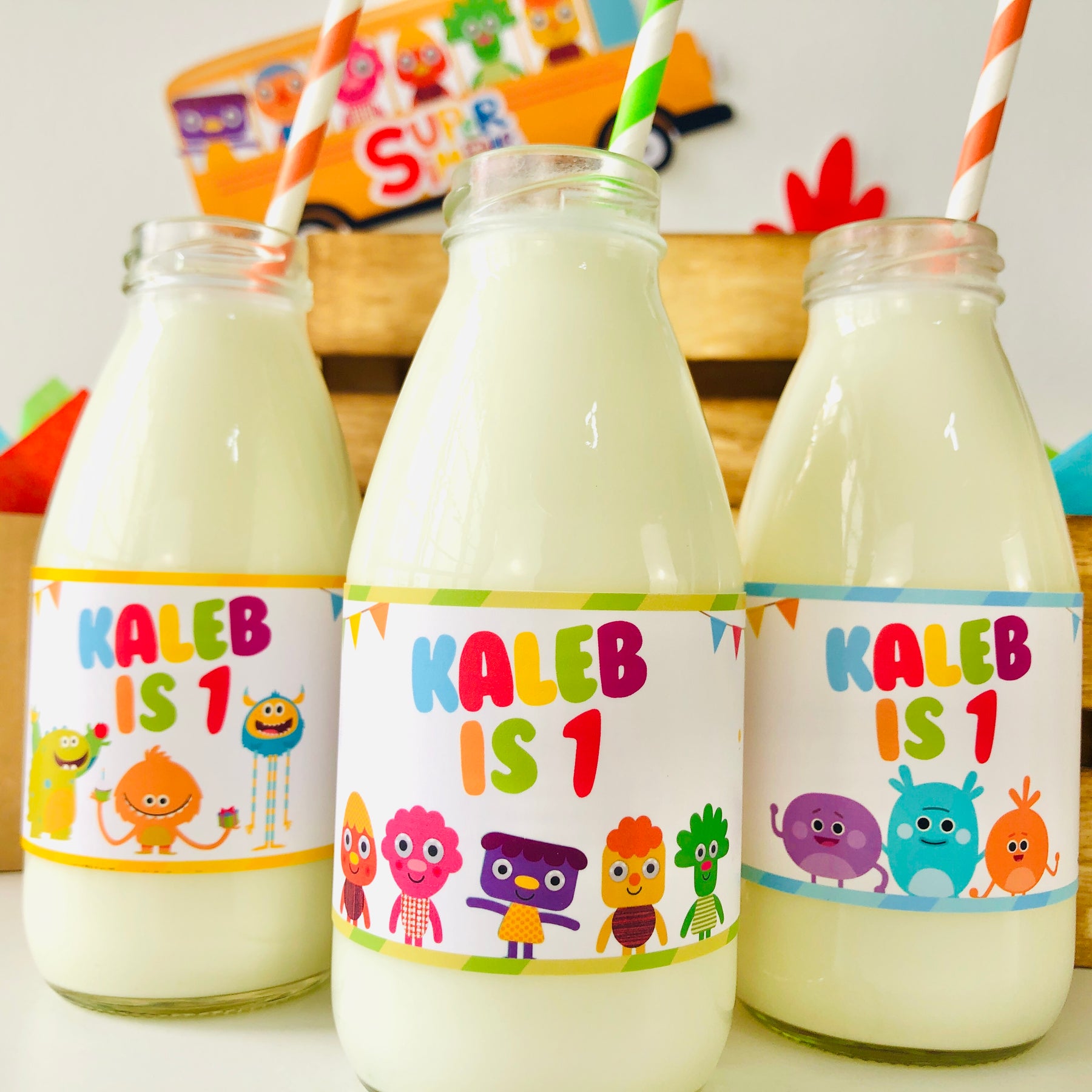 Super Simple Songs Bottle Wrappers | Pigsy Party Decoration – PigsyParty