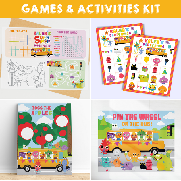 Super Simple Songs Party Games & Activities Printable Kit | Pigsy Party ...