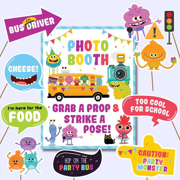 Super Simple Songs Party Photo Props Printable | Pigsy Party – PigsyParty