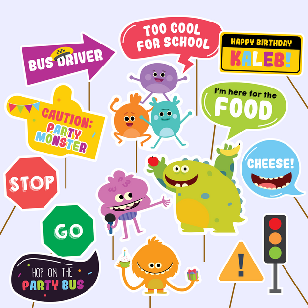 Super Simple Songs Party Photo Props Printable | Pigsy Party – PigsyParty