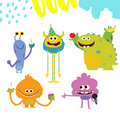 Super Simple Monsters Cut-Outs | Pigsy Party Decoration – PigsyParty