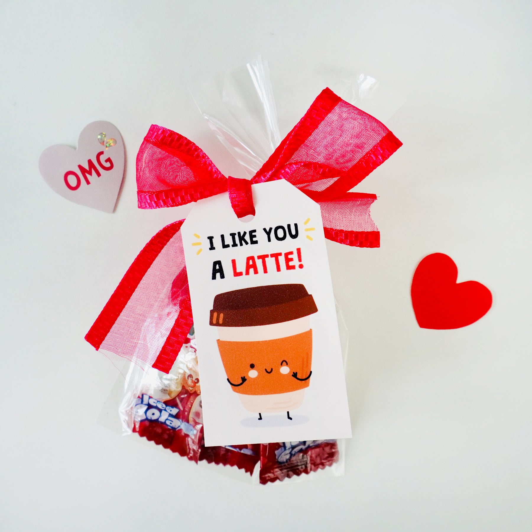 Valentines Latte Gift Tag | Pigsy Party Decoration – PigsyParty