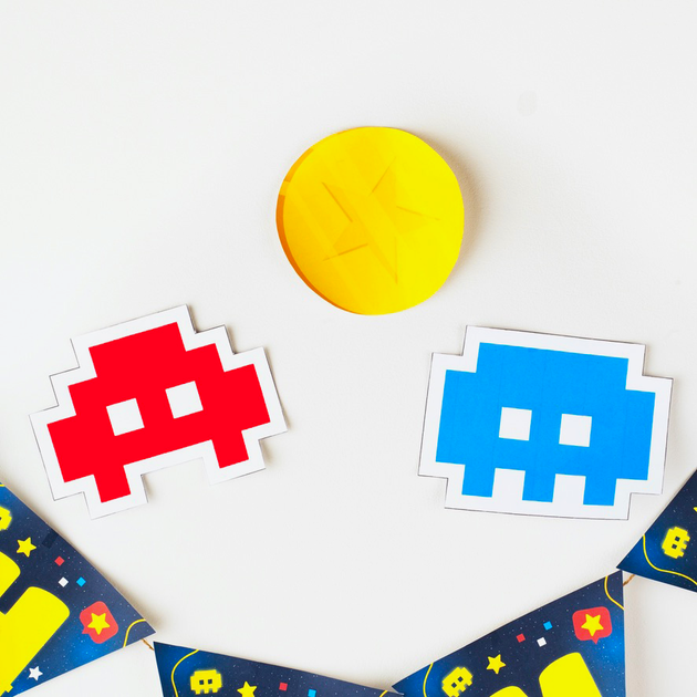 Video Game Cut-Outs Printable | Pigsy Party – PigsyParty