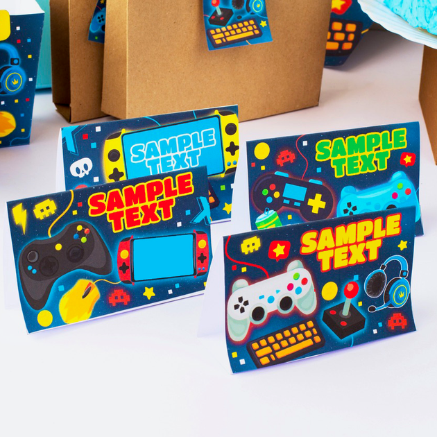 Video Game Food Labels Printable | Pigsy Party – PigsyParty