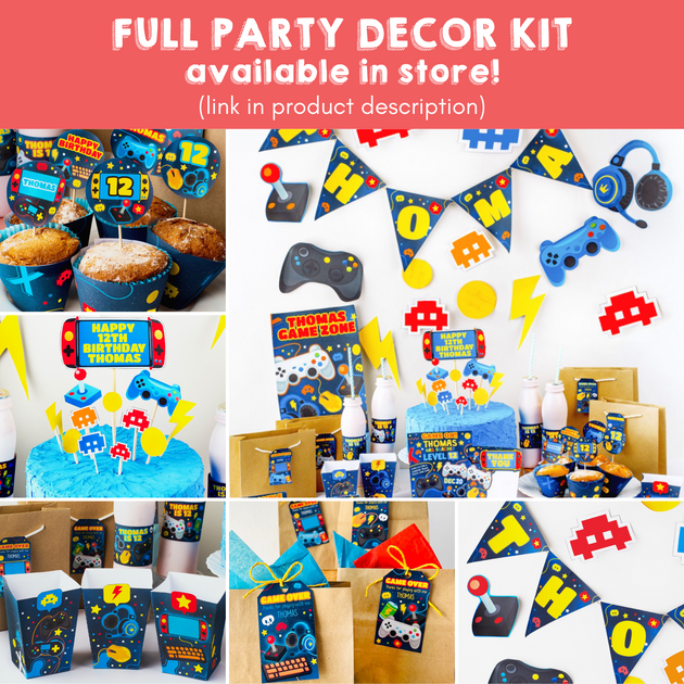 Video Game Food Labels Printable | Pigsy Party – PigsyParty