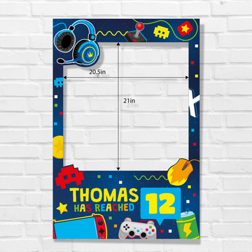 Video Game Photo Booth Frame | Pigsy Party Decoration – PigsyParty