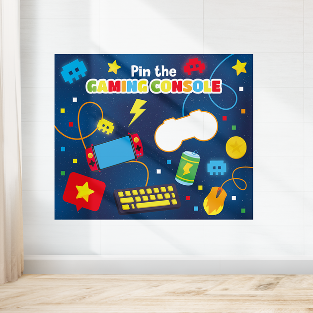 Video Game Pin the Gaming Console Party Game Printable | Pigsy Party ...