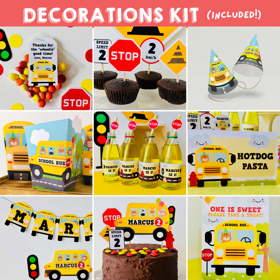 Wheels on the Bus ULTIMATE BUNDLE | Pigsy Party Decoration – PigsyParty