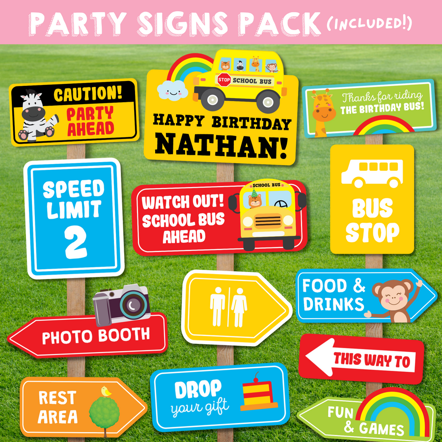 Wheels on the Bus ULTIMATE BUNDLE | Pigsy Party Decoration – PigsyParty